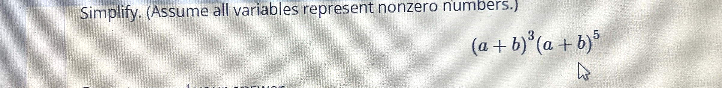 Solved Simplify. (Assume all variables represent nonzero | Chegg.com