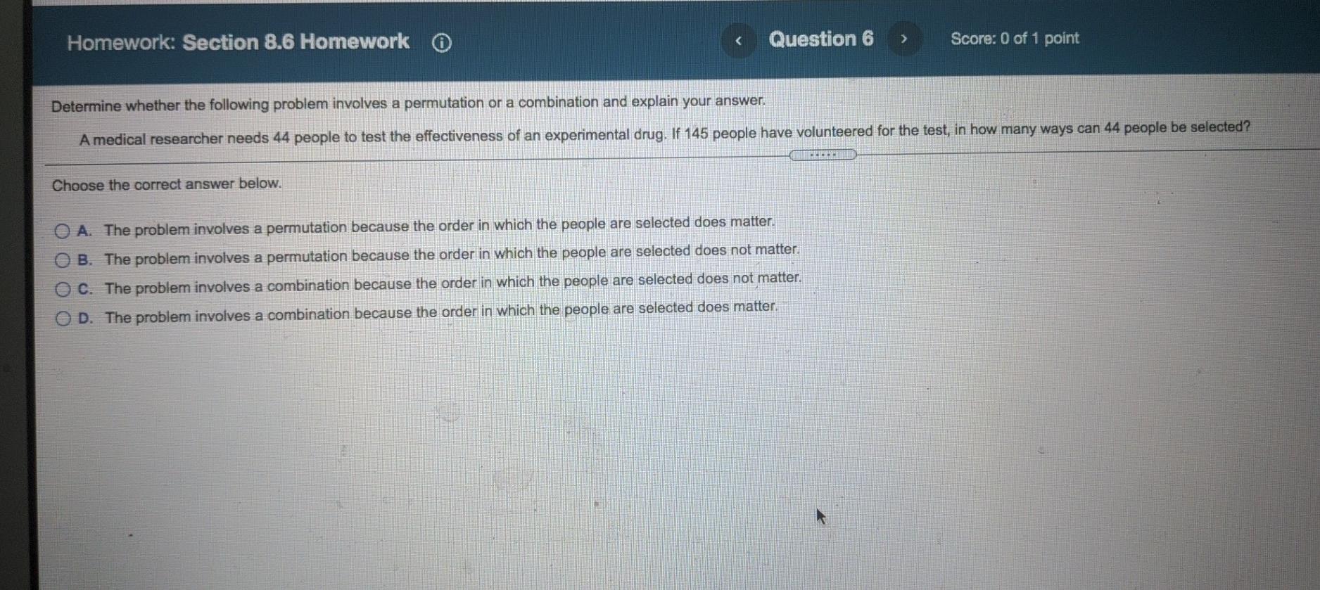 Solved Homework Section 8 6 Homework O Question 6 Score