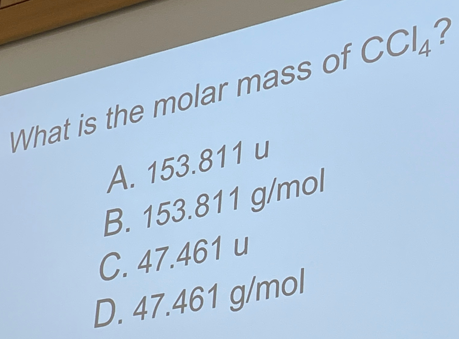 Solved What is the molar mass of | Chegg.com