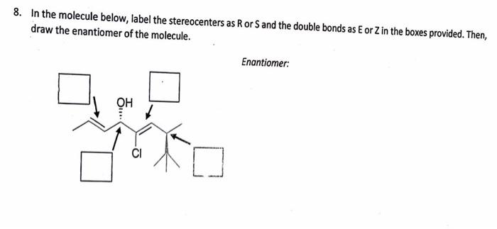 Solved In the molecule below, label the stereocenters as R | Chegg.com