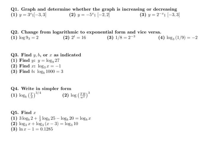 Q1. Graph and determine whether the graph is | Chegg.com