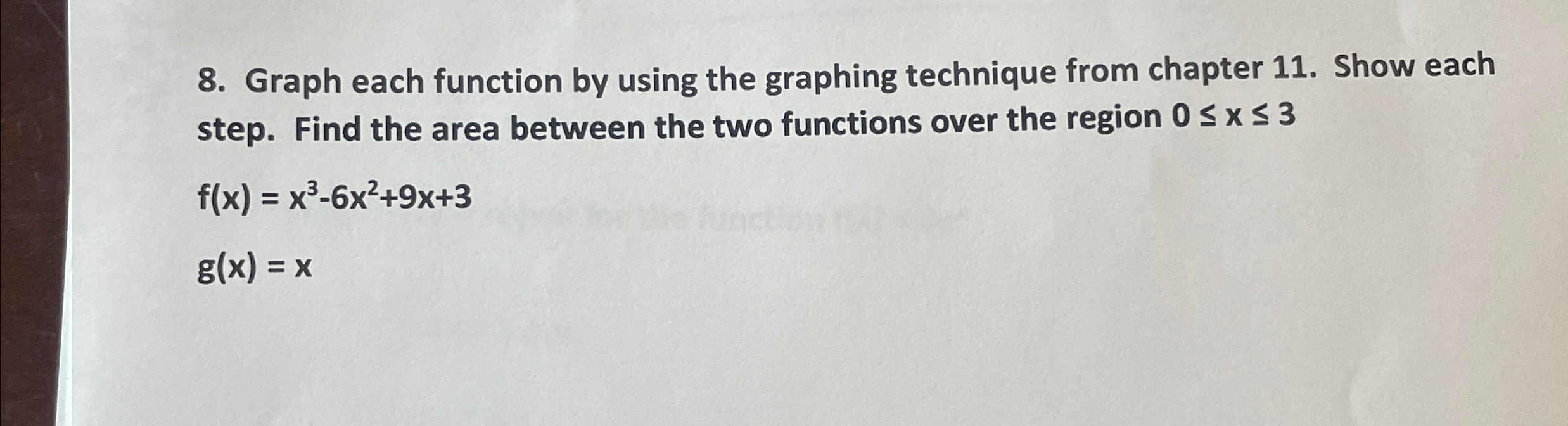 Solved Graph each function by using the graphing technique | Chegg.com
