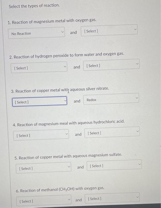 1. Reaction of magnesium metal with oxygen gas. and | Chegg.com