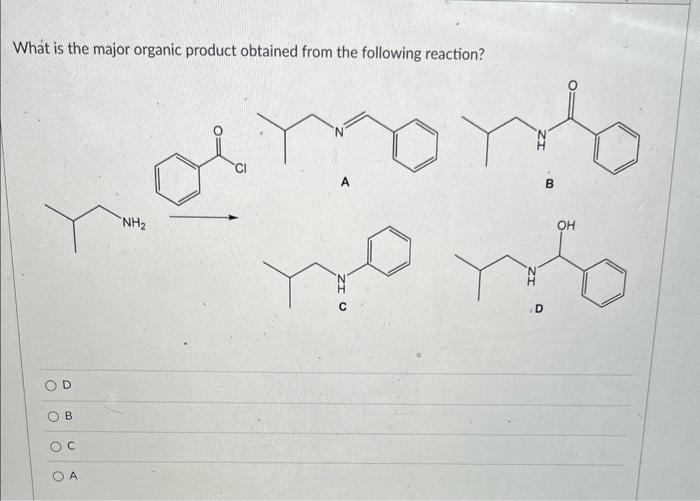 [Solved]: What is the major organic product obtained from t