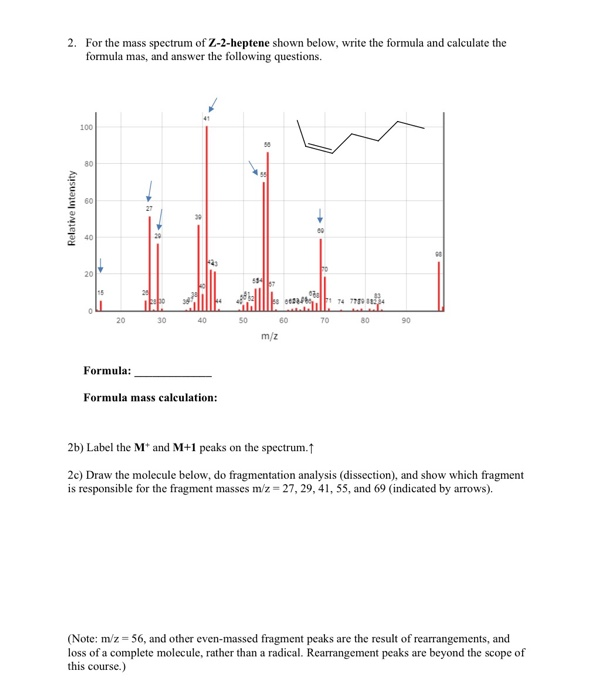 5. Answer questions about the mass spectra of | Chegg.com