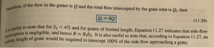 Consider the depressed gutter shown in Figure 11.27, | Chegg.com