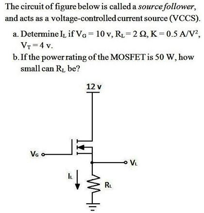 Solved The circuit of figure below is called a source | Chegg.com