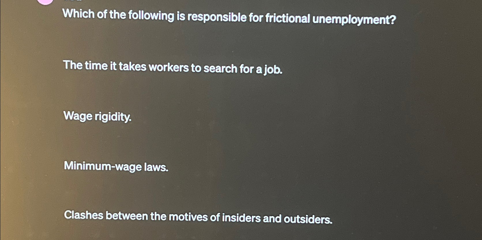 Solved Which of the following is responsible for frictional | Chegg.com