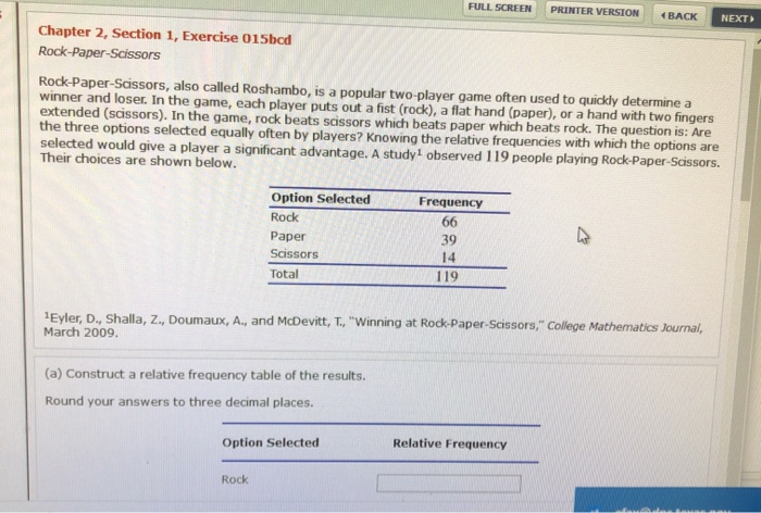 Solved FULL SCREEN PRINTER VERSION 4BACK NEXT Chapter 2, | Chegg.com