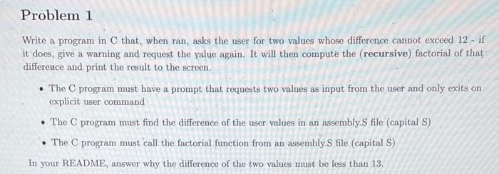 Solved Write a program in C that, when ran, asks the user | Chegg.com