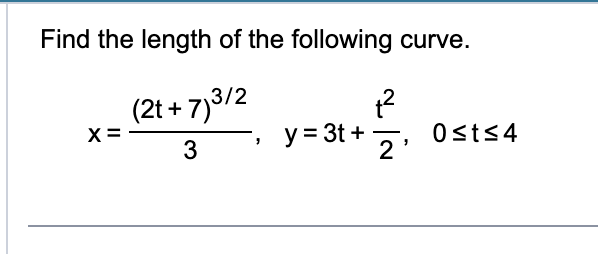Solved Find the length of the following | Chegg.com