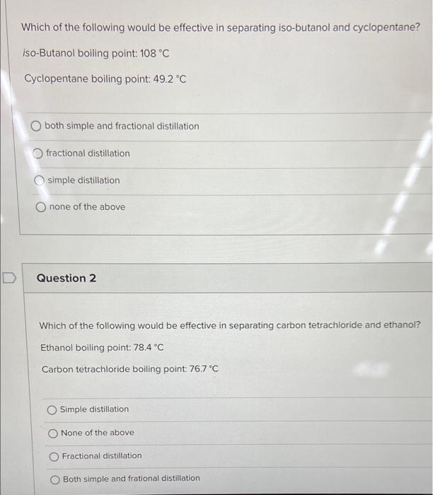 Solved Which of the following would be effective in | Chegg.com