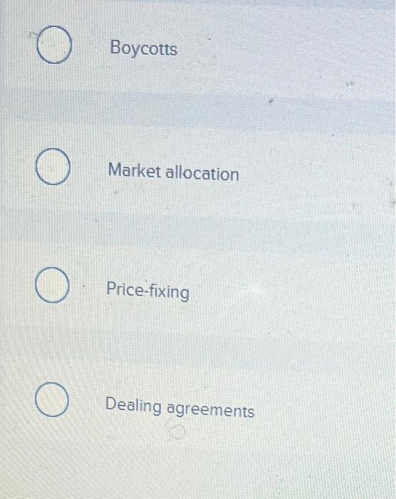 Solved Which of the following is not a form of horizontal | Chegg.com
