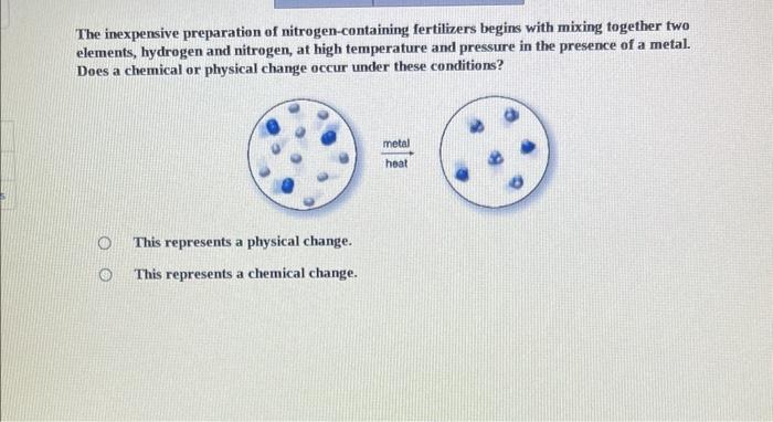 Solved The inexpensive preparation of nitrogen-containing | Chegg.com