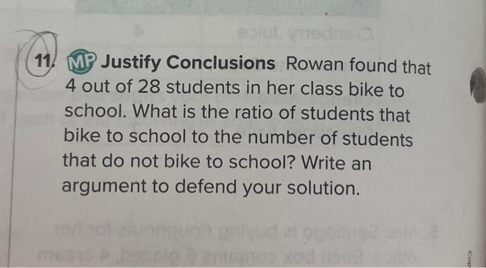 Solved (11.) Justify Conclusions Rowan found that 4 out of | Chegg.com