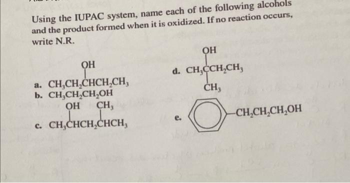 Solved Q3: d. Hexyl alcohol Draw line formulas for each of | Chegg.com