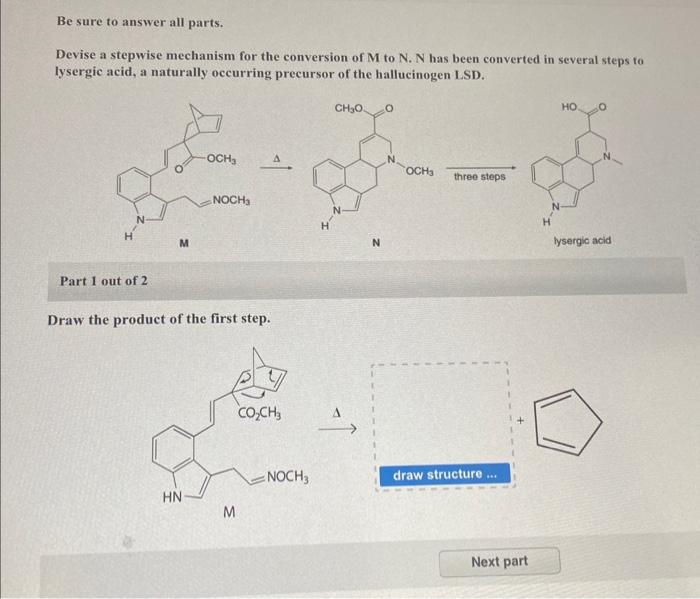 Solved Be sure to answer all parts. Devise a stepwise | Chegg.com