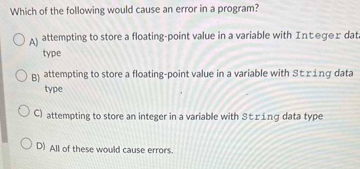 Solved What Is The Error In The Following Pseudocode 9890
