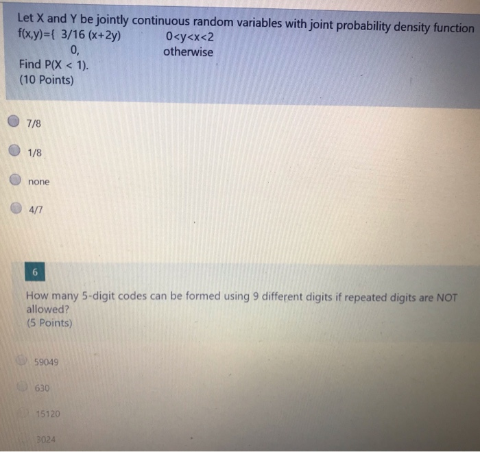 Solved Let X and Y be jointly continuous random variables | Chegg.com