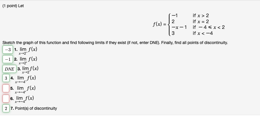 Solved (1 ﻿point) | Chegg.com