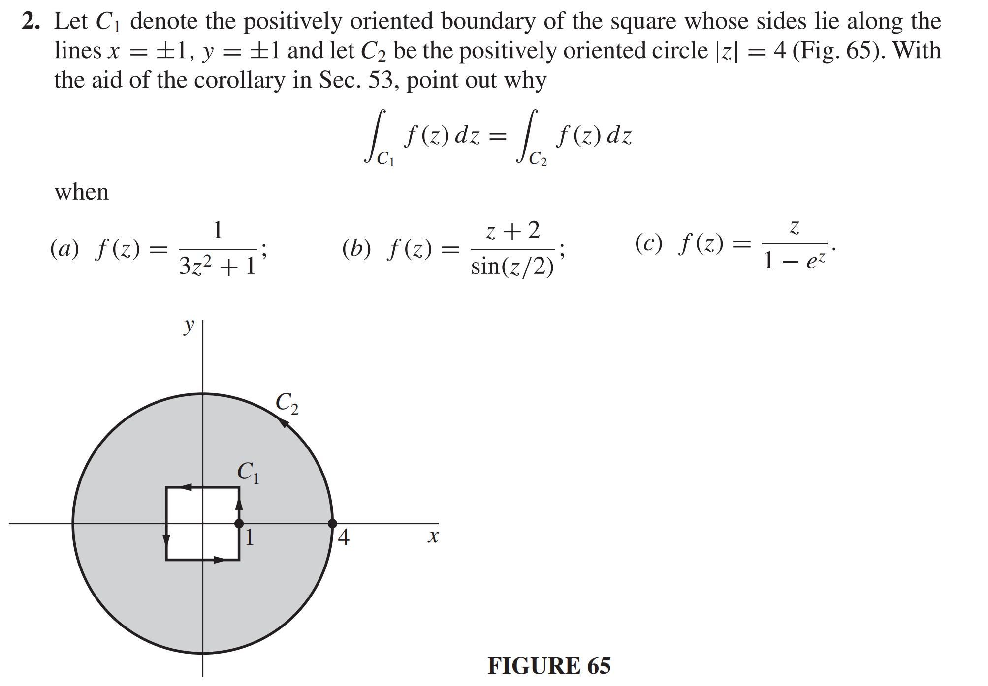 Solved Let C1 ﻿denote the positively oriented boundary of | Chegg.com