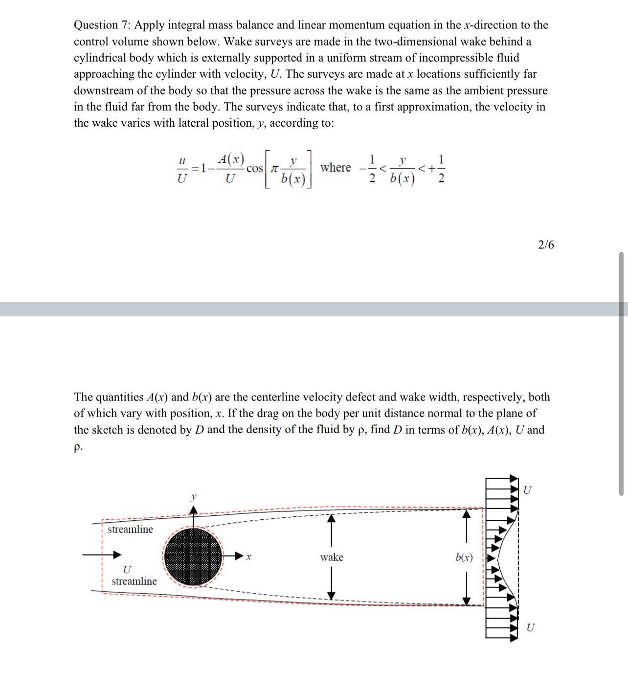 Solved Question 7: Apply integral mass balance and linear | Chegg.com