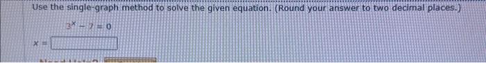 Solved Use the single-graph method to solve the given | Chegg.com