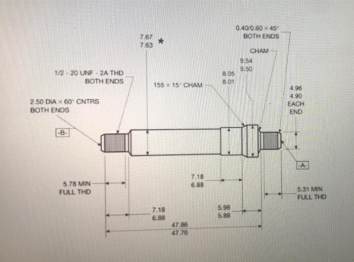 Solved PL Industries machines shafts for rocker arm | Chegg.com