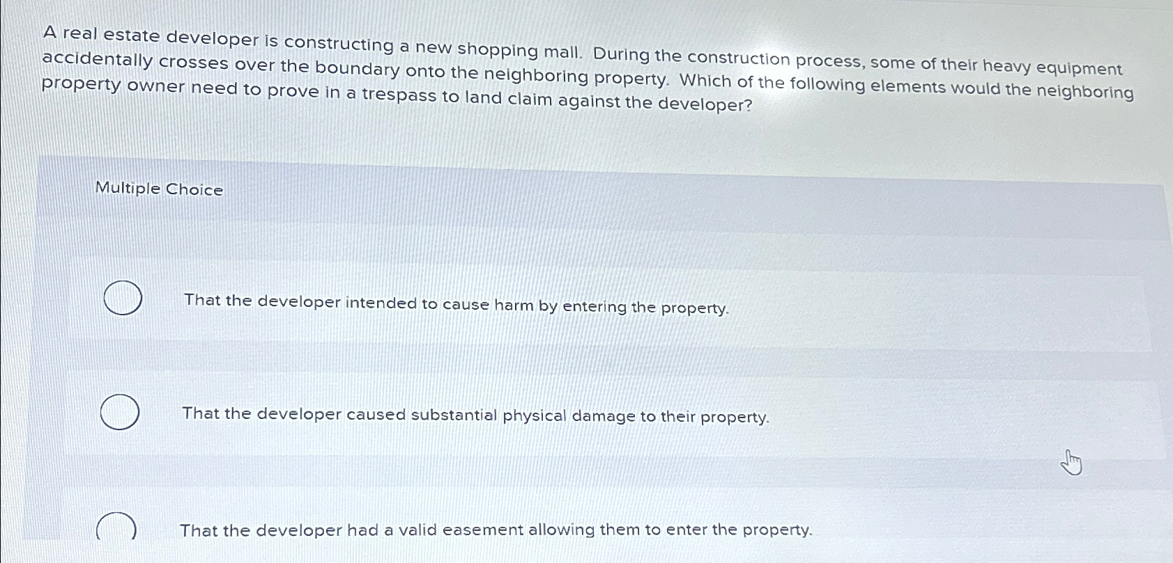 Solved A real estate developer is constructing a new | Chegg.com