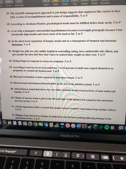 Solved + 125% Zoom Insert Table Chart Text Shape Media | Chegg.com