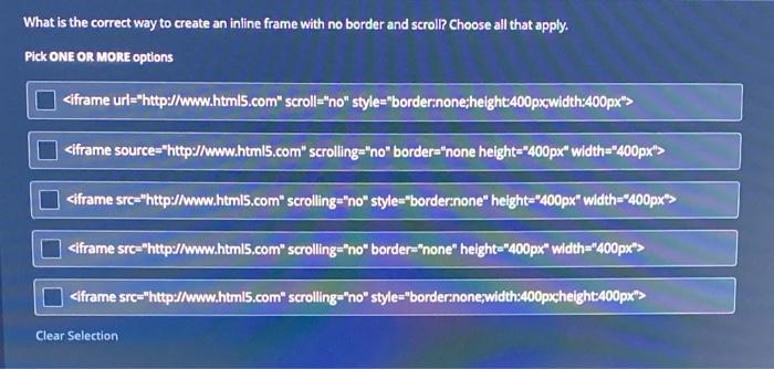 Solved Which of the following snippets is/are valid mailto | Chegg.com
