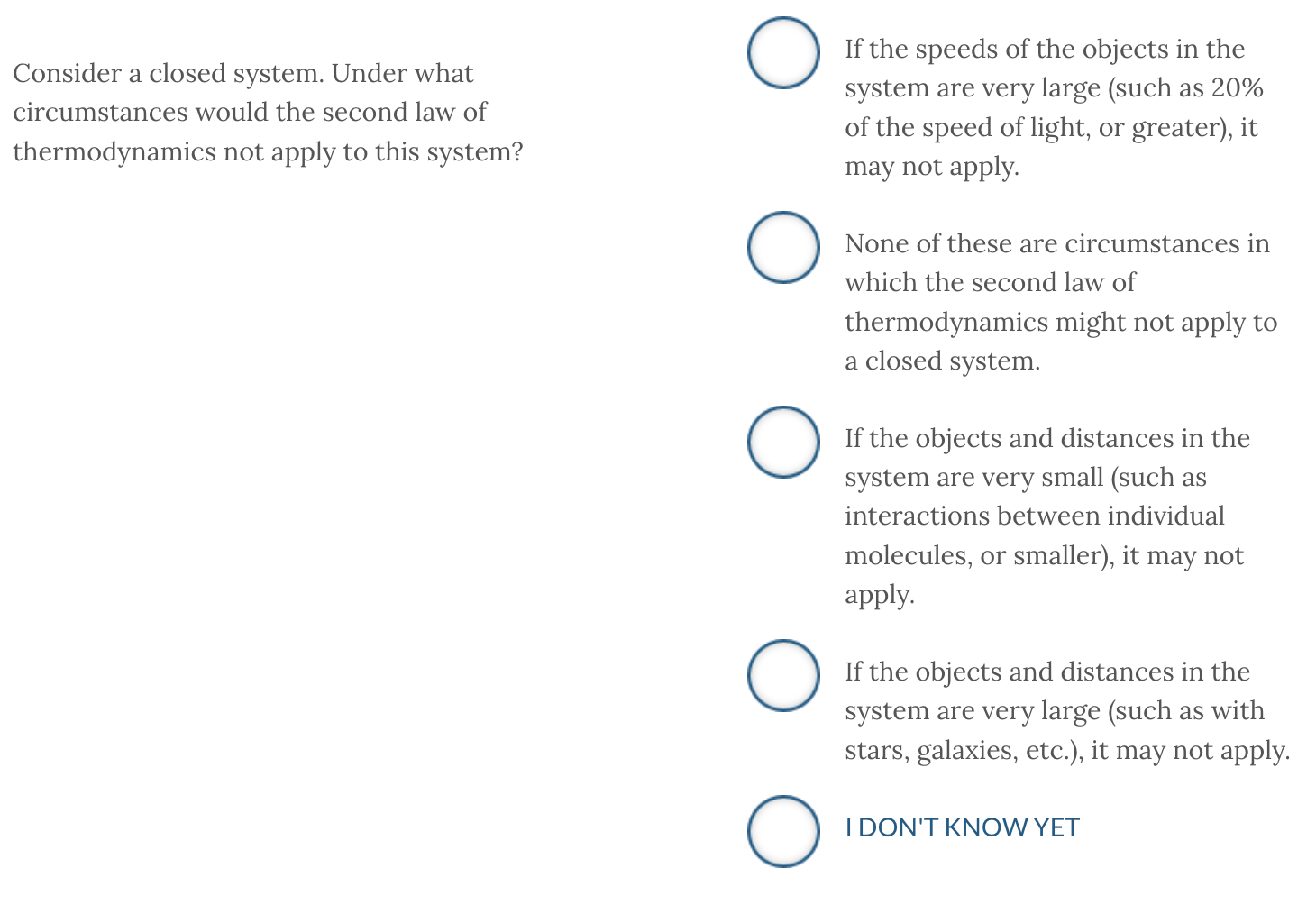 Consider a closed system. Under what circumstances | Chegg.com