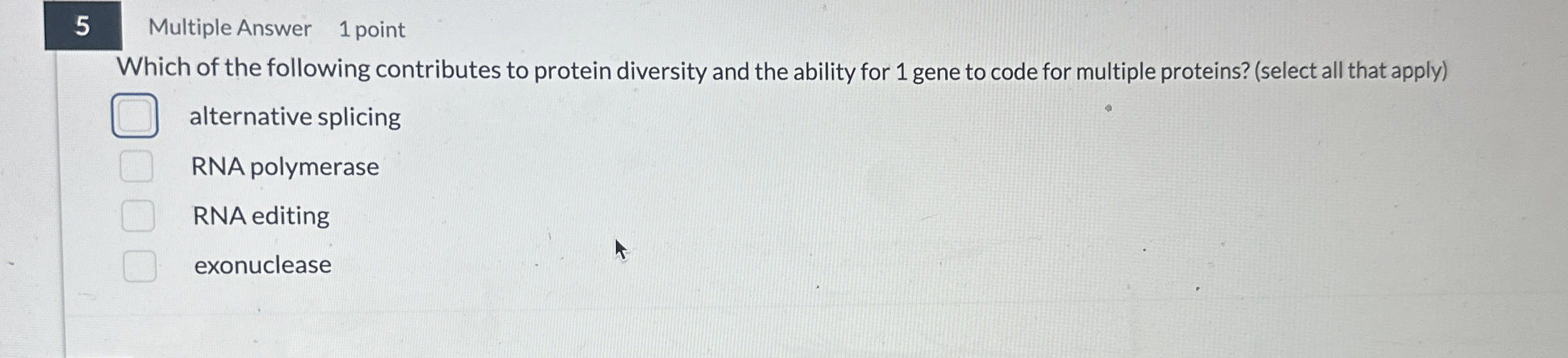 Solved 5Multiple Answer 1 ﻿pointWhich of the following | Chegg.com