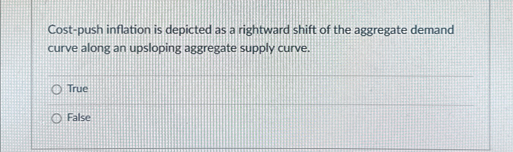 Solved Cost-push inflation is depicted as a rightward shift | Chegg.com