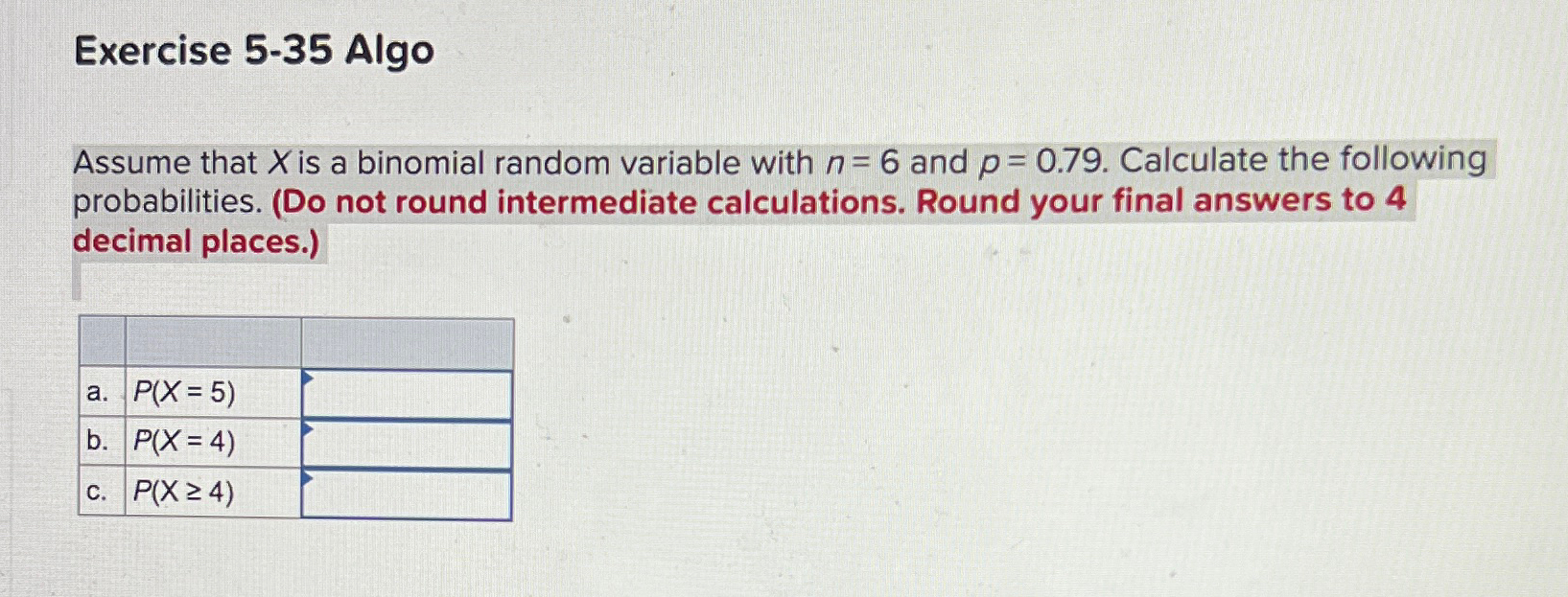 Solved Exercise 5-35 ﻿AlgoAssume that x ﻿is a binomial | Chegg.com