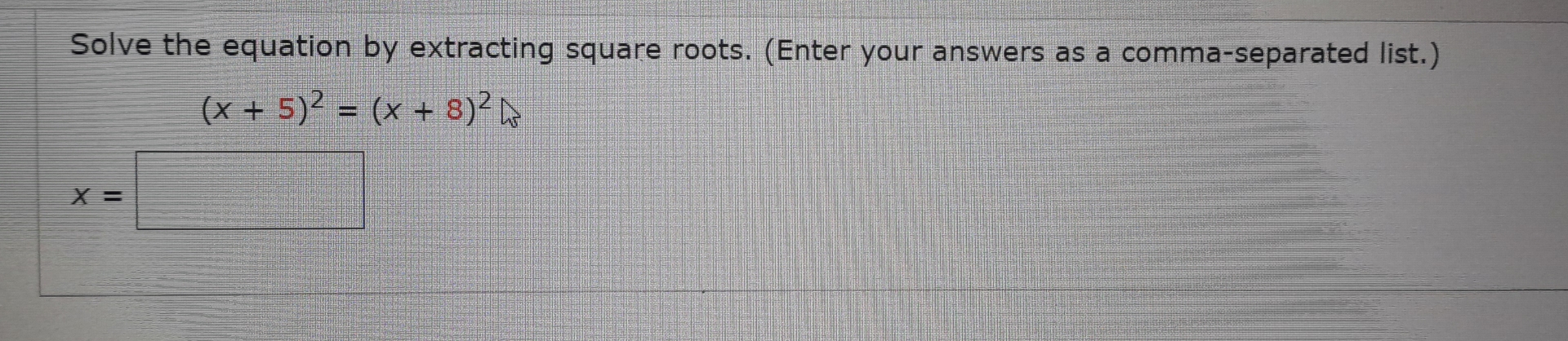 Solve the equation by extracting square roots. (Enter | Chegg.com