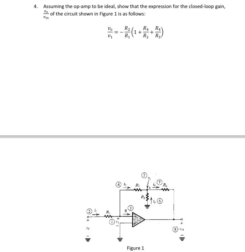 Solved Assuming the op-amp to be ideal, show that the | Chegg.com