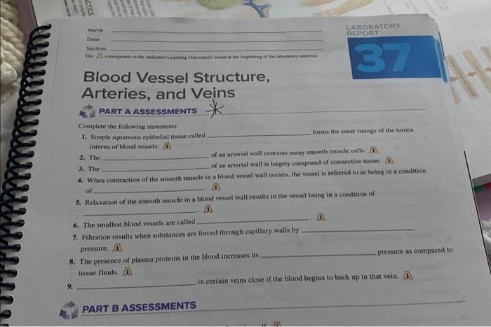 Solved PART A ASSESSMENTS Complete the following statemenis: | Chegg.com