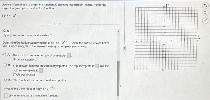 Solved Use Transformations To Graph The Function Determine