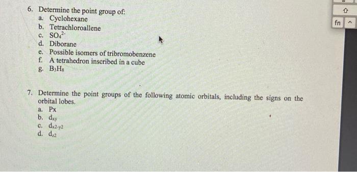 Solved 1. Determine the point groups of: a. Ethane | Chegg.com