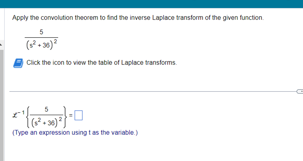 Solved Apply the convolution theorem to find the inverse | Chegg.com