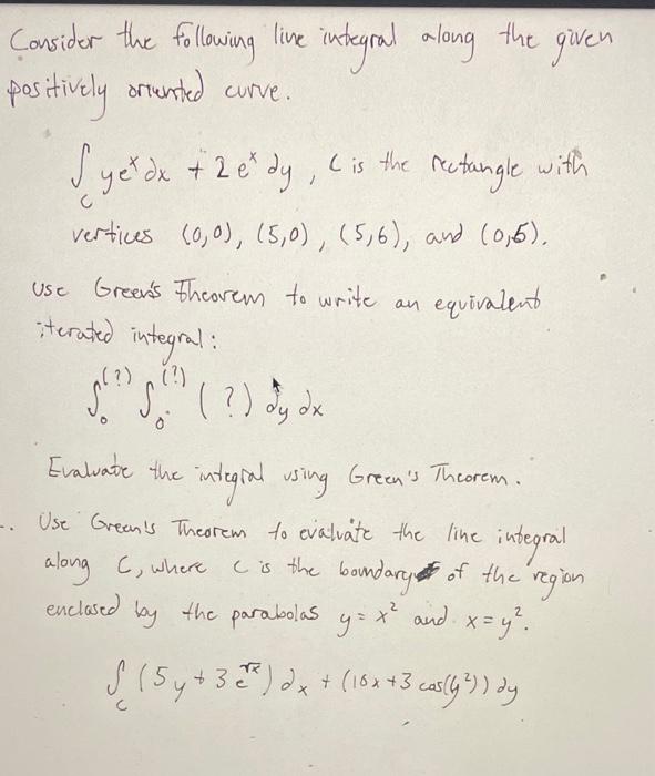 Solved ( iterated integral Consider the following live | Chegg.com