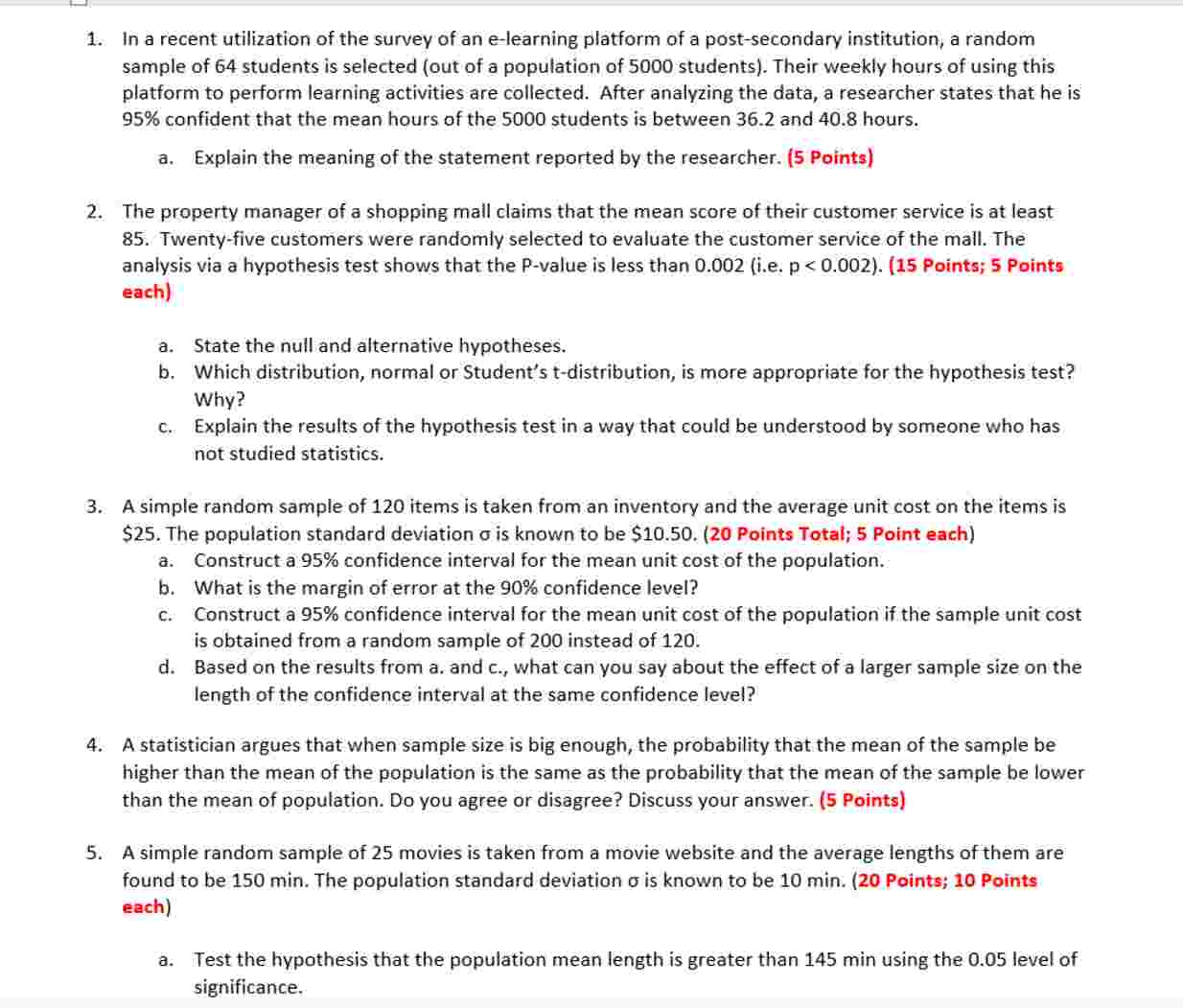 Solved 1. ﻿In a recent utilization of the survey of an | Chegg.com