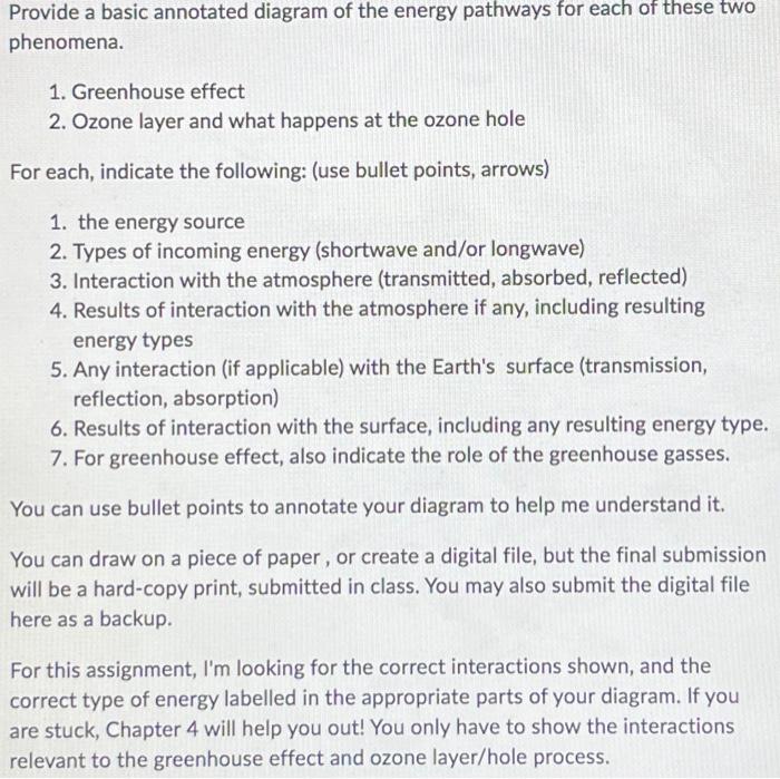 Solved Provide a basic annotated diagram of the energy | Chegg.com