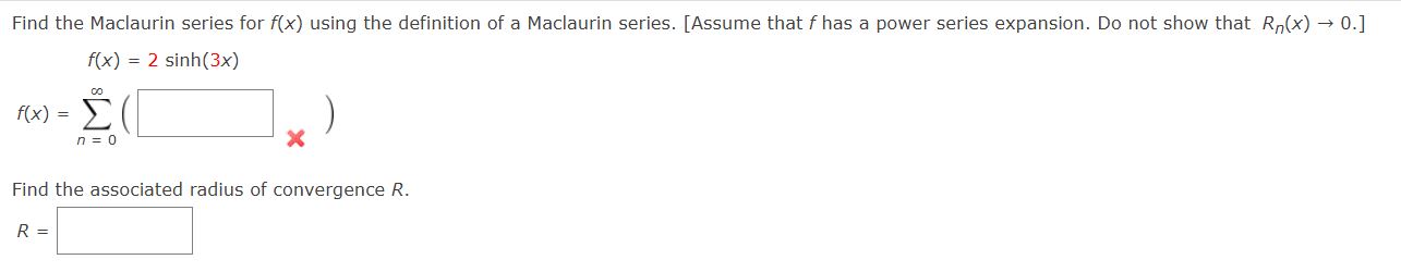 Solved Find the Maclaurin series for f(x) ﻿using the | Chegg.com