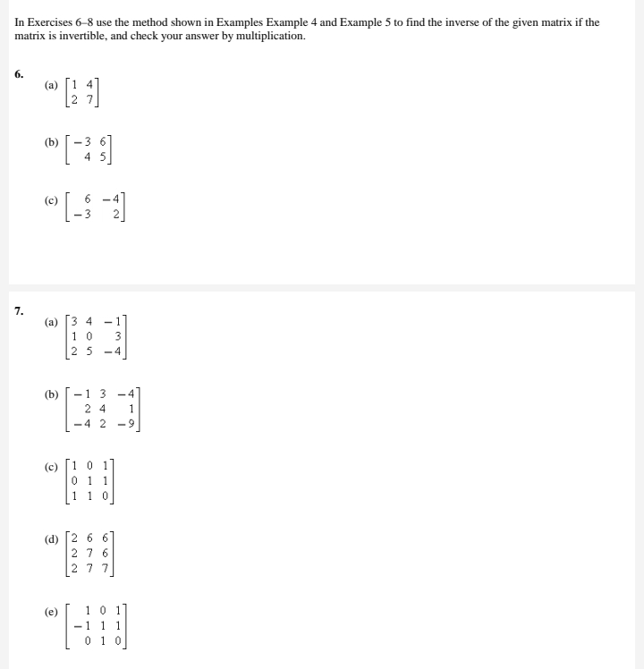 Solved In Exercises 6-8 ﻿use the method shown in Examples | Chegg.com