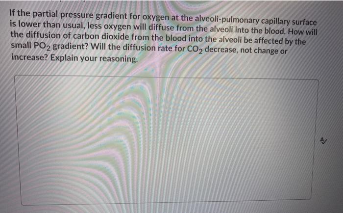 Solved If the partial pressure gradient for oxygen at the | Chegg.com