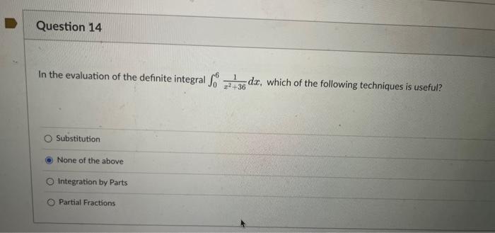 Solved In the evaluation of the definite integral | Chegg.com