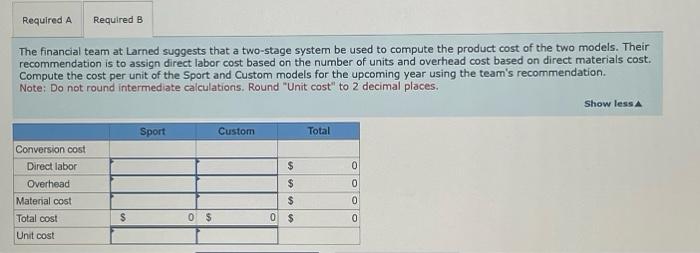 Solved Problem 6-71 (Static) Operations Costing and | Chegg.com