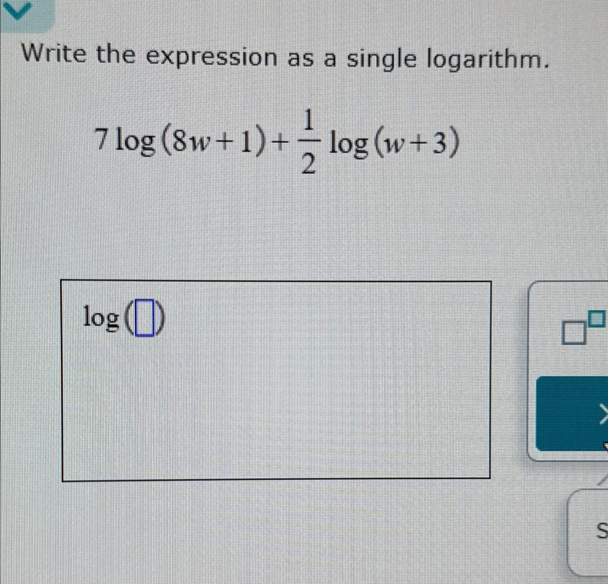 Solved Write the expression as a single | Chegg.com
